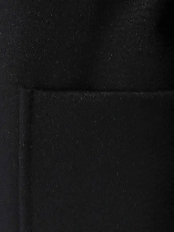 Max Mara Rialto Camel Hair Coat - Black