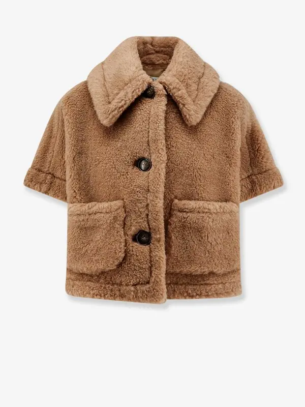 Max Mara Mxanewterzo2 Camel Hair And Silk Coat