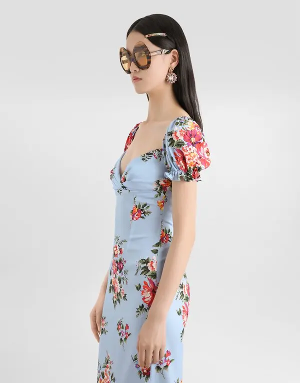 Dolce & Gabbana Floral Print Midi Dress