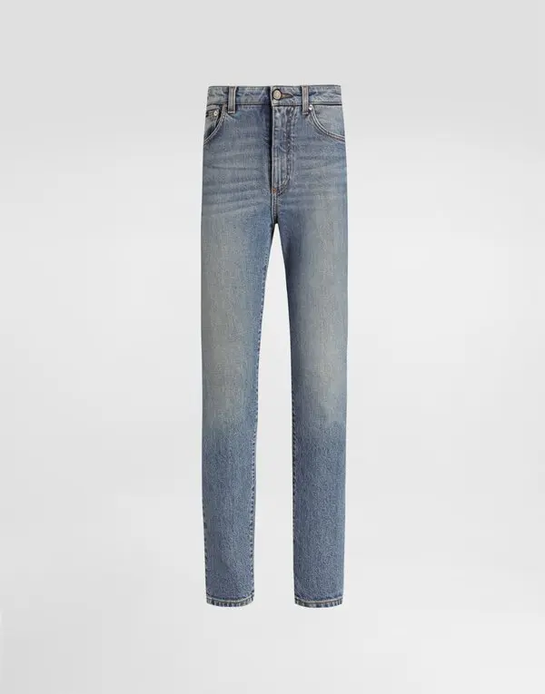 Dolce & Gabbana 5-pocket Stretch Denim Trousers Denim And Jeans Multi-colored - Multicolor