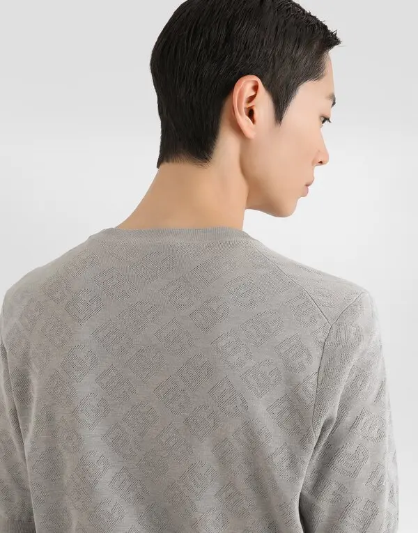 Dolce & Gabbana Silk Pullover Sweater - Grey