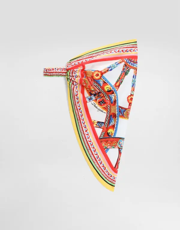 Dolce & Gabbana Carretto-print Poplin Bandana