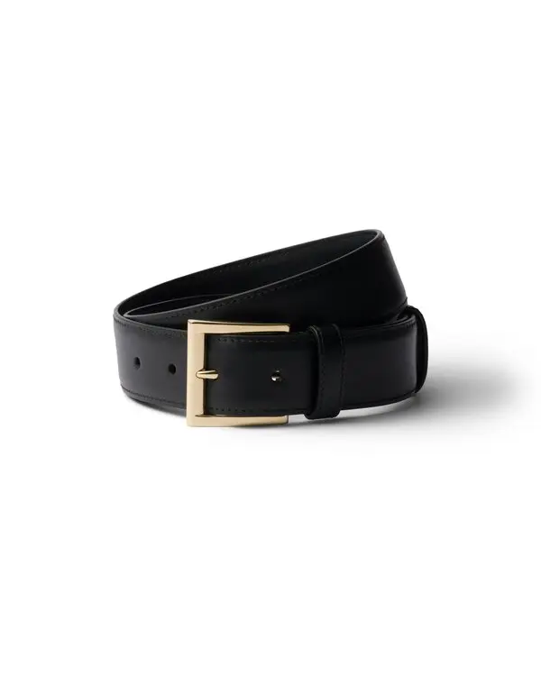 Prada Leather Belt - Black