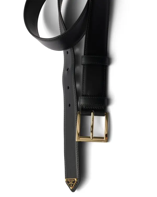 Prada Leather Belt - Black