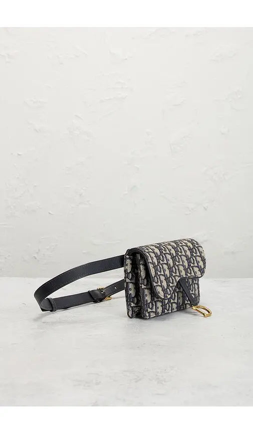FWRD RENEW Dior Oblique Saddle Belt Bag