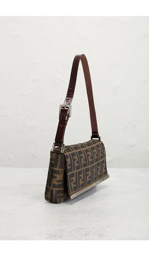 FWRD RENEW Fendi Zucca Shoulder Bag