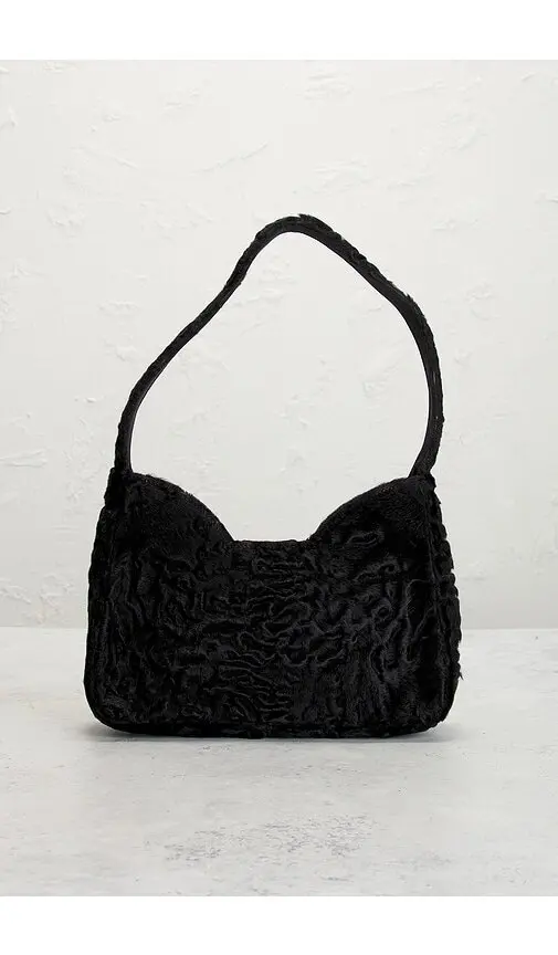 FWRD RENEW Prada Astrakhan Fur Shoulder Bag