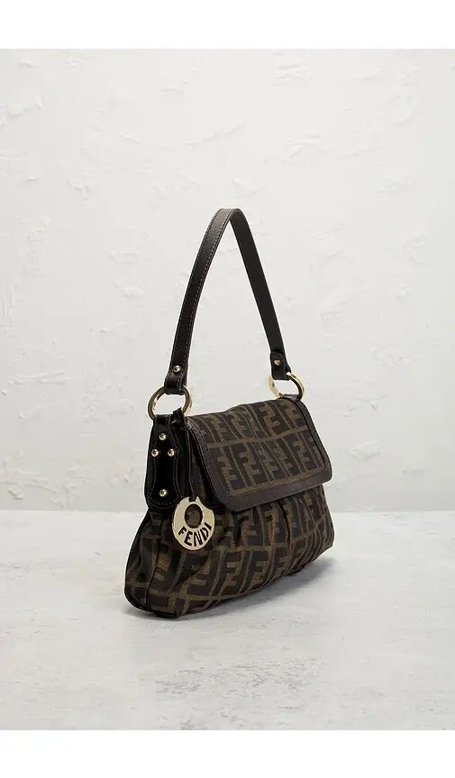 FWRD RENEW Fendi Zucca Chef Shoulder Bag