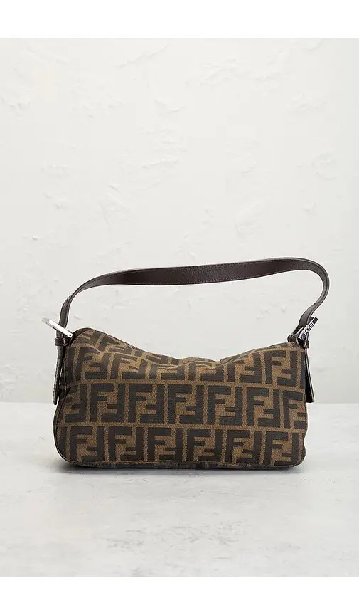 FWRD RENEW Fendi Zucca Baguette Shoulder Bag