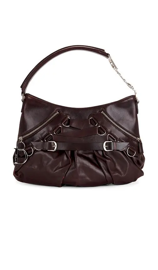 FWRD RENEW Dior Ballet Corset Shoulder Bag In Black - Brown