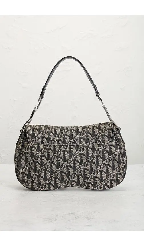 FWRD RENEW Dior Trotter Oblique Double Saddle Bag