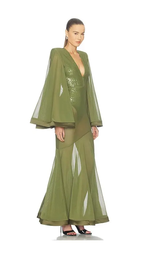 ZHIVAGO Illusion Survives Love Two-piece Mesh Gown