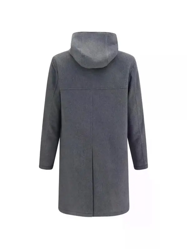 LARDINI Mélange-effect Hooded Coat