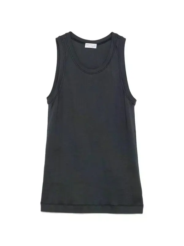 Brunello Cucinelli Ribbed-knit Tank Top