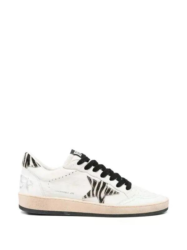 GOLDEN GOOSE Ballstar Zebra-print Sneakers
