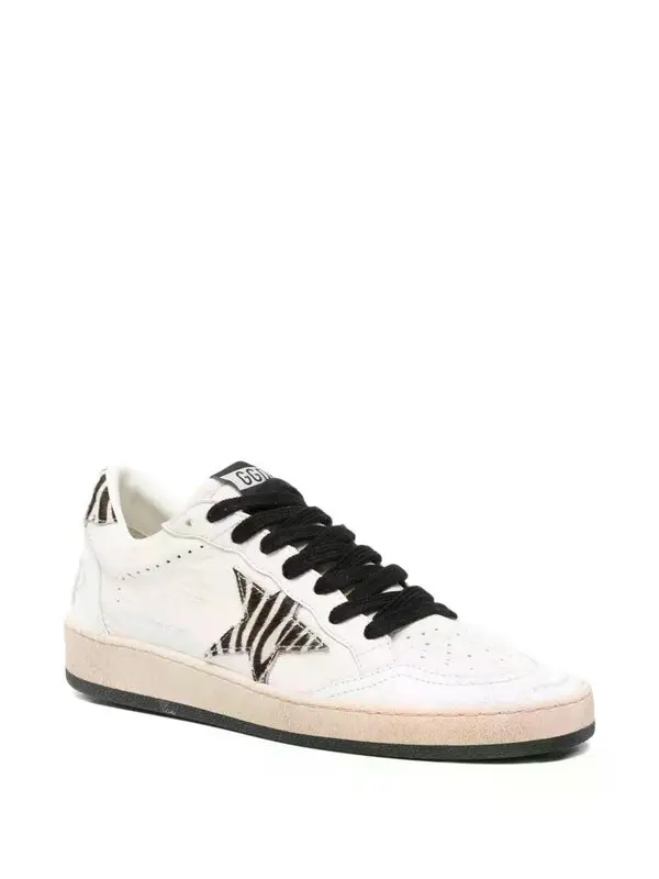 GOLDEN GOOSE Ballstar Zebra-print Sneakers
