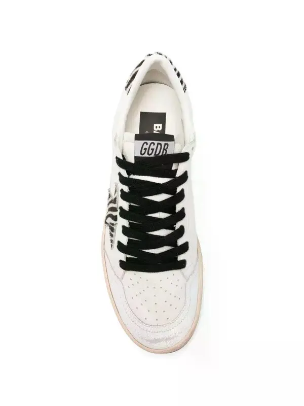 GOLDEN GOOSE Ballstar Zebra-print Sneakers