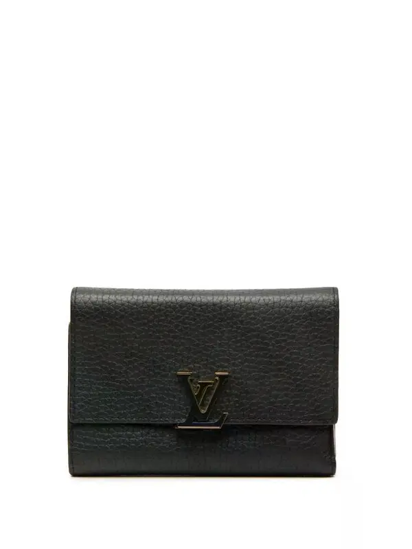LOUIS VUITTON 2021-2026 Taurillon Capucines Compact Wallet Small Wallets