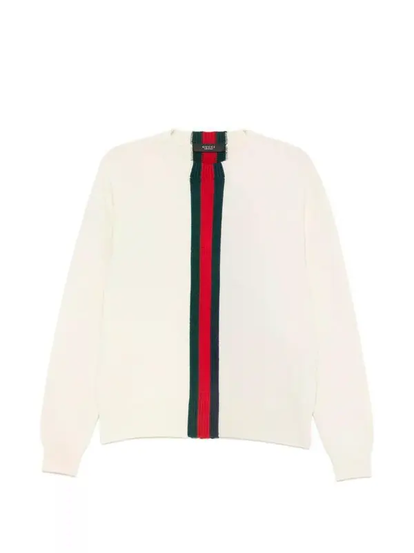Gucci Knit Wool Sweater With Web Intarsia