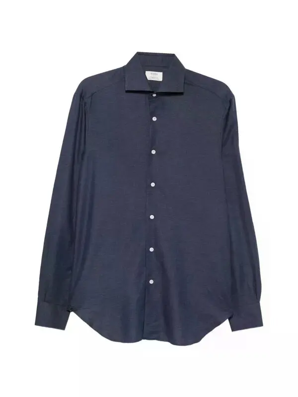 BARBA NAPOLI Spread-collar Button-up Shirt