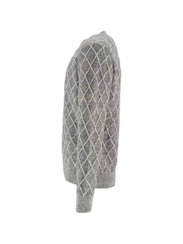 BALLANTYNE Diamond-stitch Sweater