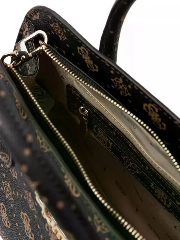 Guess Emelie Logo-print Zip-fastening Tote Bag