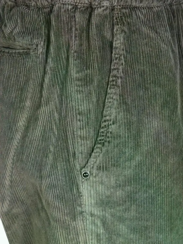WHITE SAND Belted Corduroy Trousers