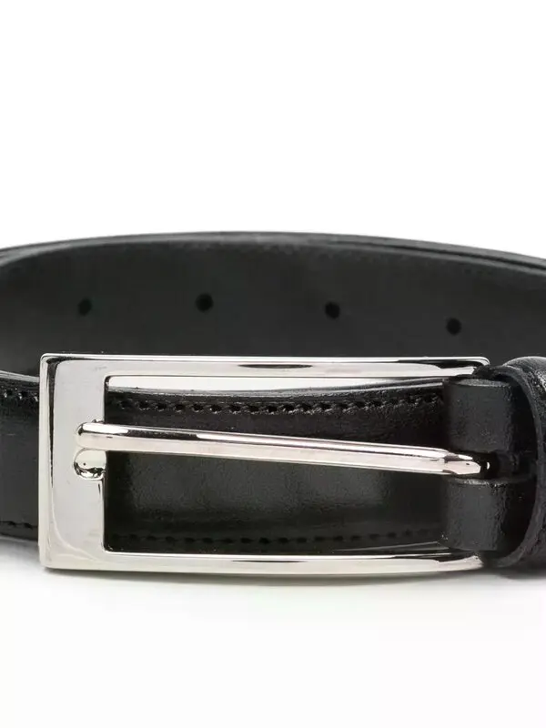 ERALDO Rectangular-buckle Leather Belt
