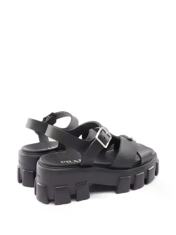 Prada 2020s Monolith Open-toe Sandals