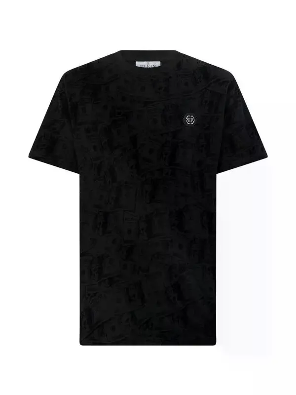 Philipp Plein Dollar-print Logo-plaque T-shirt