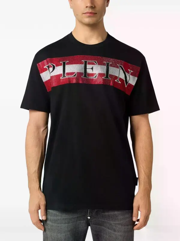 Philipp Plein Embellished Logo-print T-shirt