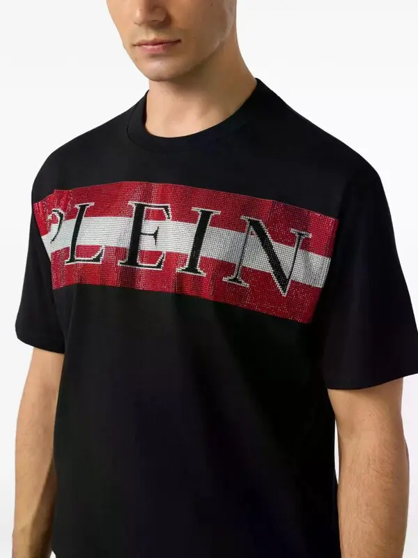 Philipp Plein Embellished Logo-print T-shirt