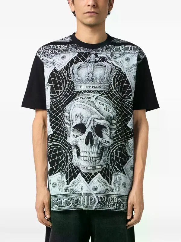 Philipp Plein Dollar Skull T-shirt