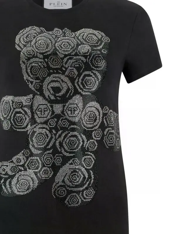Philipp Plein Flower Teddy T-shirt - Black