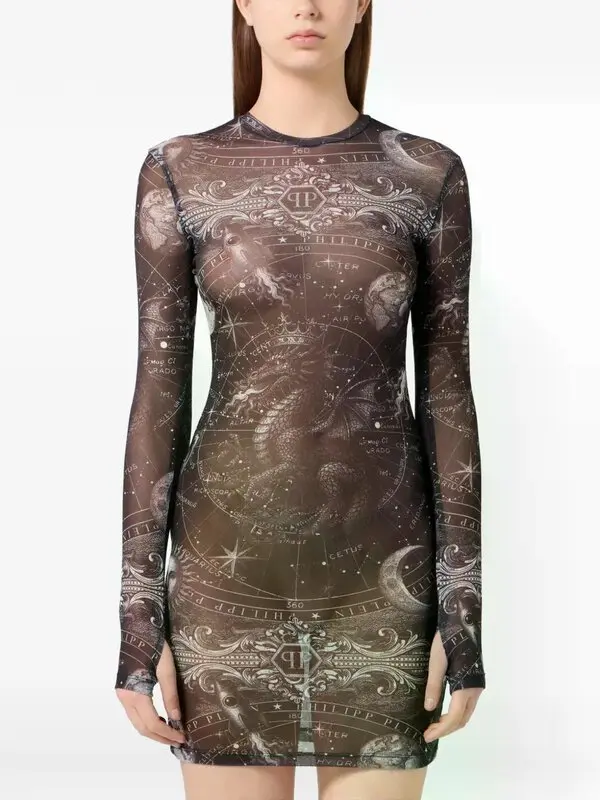 Philipp Plein Tulle Mini Dress