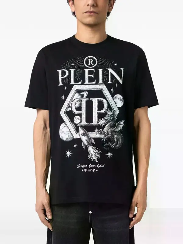 Philipp Plein Dragon-print Hexagon T-shirt