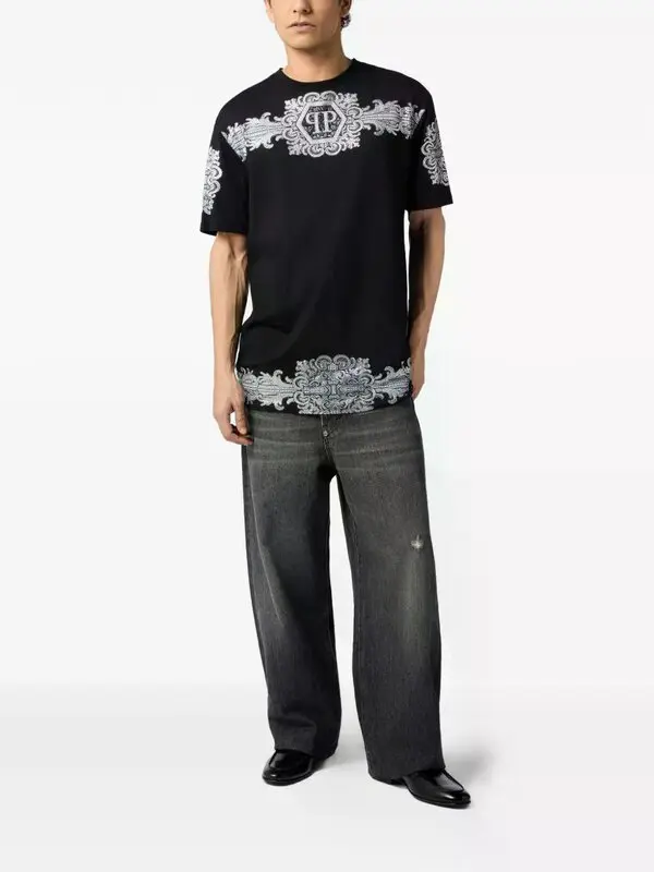 Philipp Plein Baroque Rhinestone-embellished T-shirt