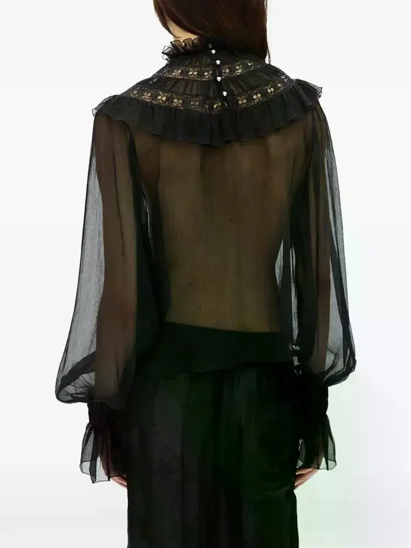 ANN DEMEULEMEESTER Palvi Ruffle-collar Blouse