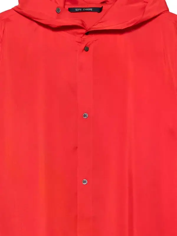 Sofie D'hoore Hooded Button-up Shirt