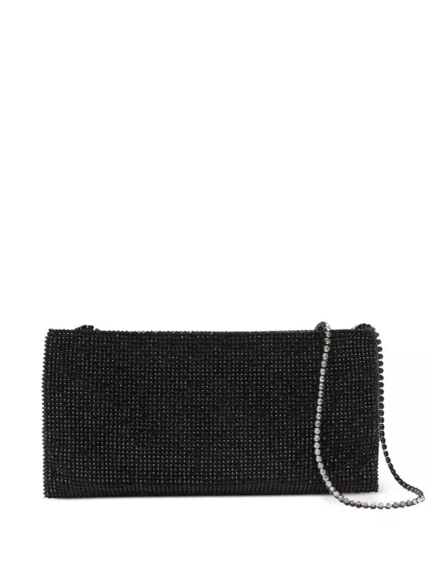 Benedetta Bruzziches Mini Your Best Friend La Petite Crystal-embellished Clutch Bag - Black