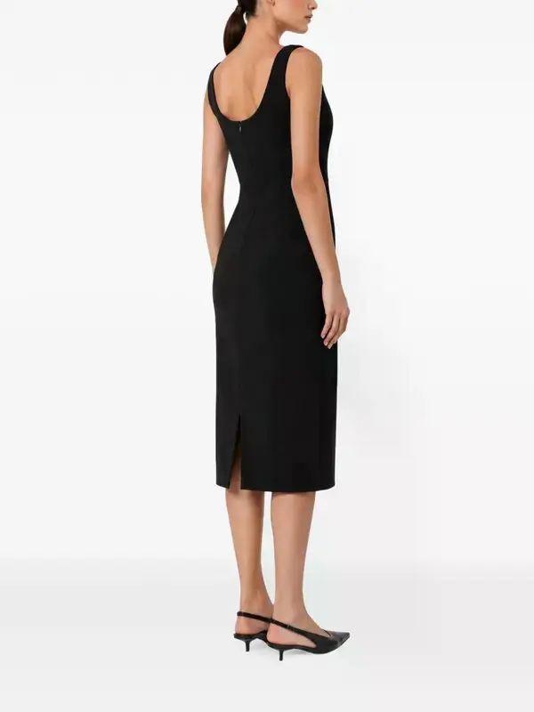 Max Mara Sweetheart-neck Midi Dress