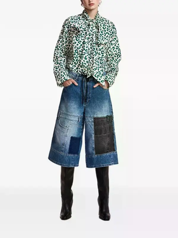 Essentiel Antwerp Patchwork Baggy Shorts
