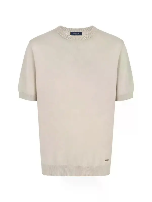 TOMBOLINI Fine-knit Ribbed-trim T-shirt