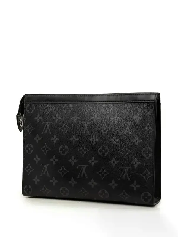 LOUIS VUITTON Monogram Eclipse Pochette Voyage Mm Clutch Bag