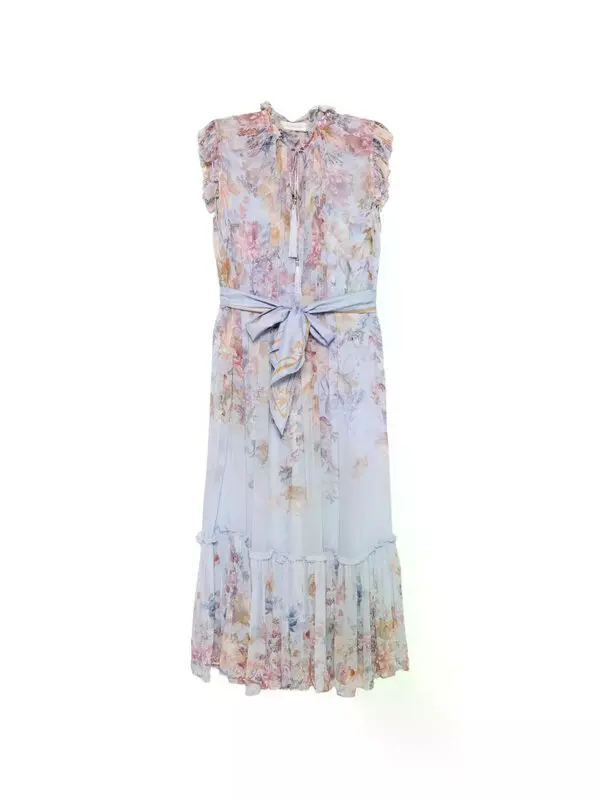 Zimmermann Valiant Flutter Dress - Blue