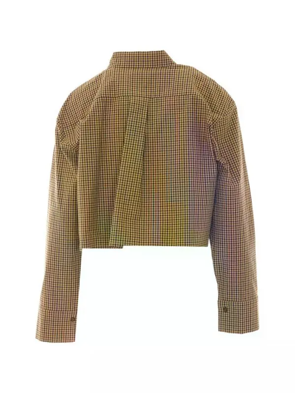 ELE Cropped Checked Shirt