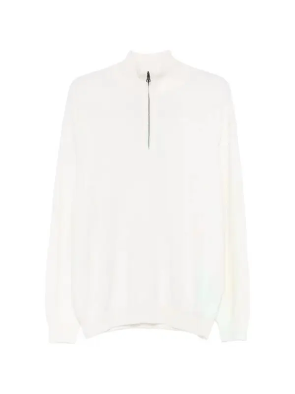 LISA YANG Quarter-zip Knitted Sweater