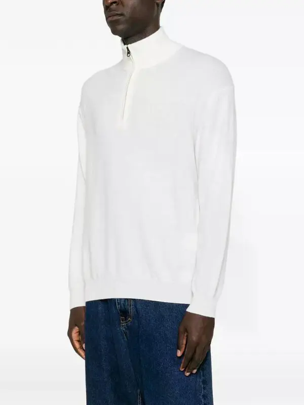 LISA YANG Quarter-zip Knitted Sweater