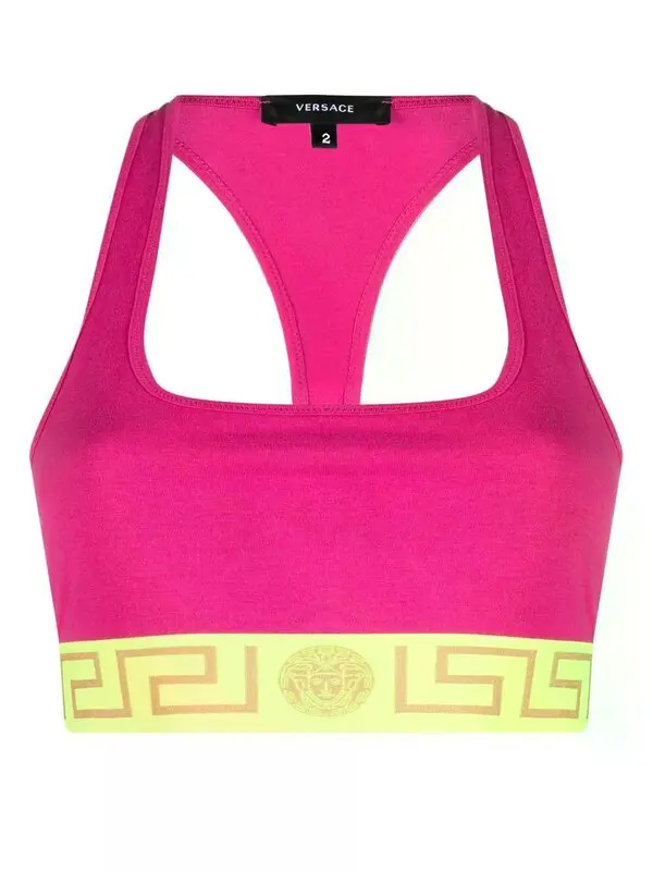 Versace Greca-underband Bralette - Pink