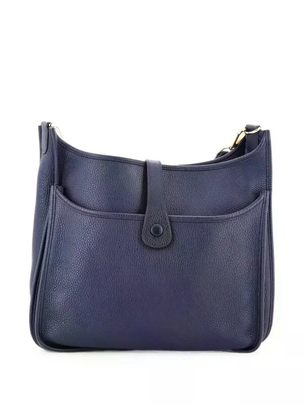 Hermès Evelyne Bag Gen Iii Clemence Gm Crossbody Bag - Blue
